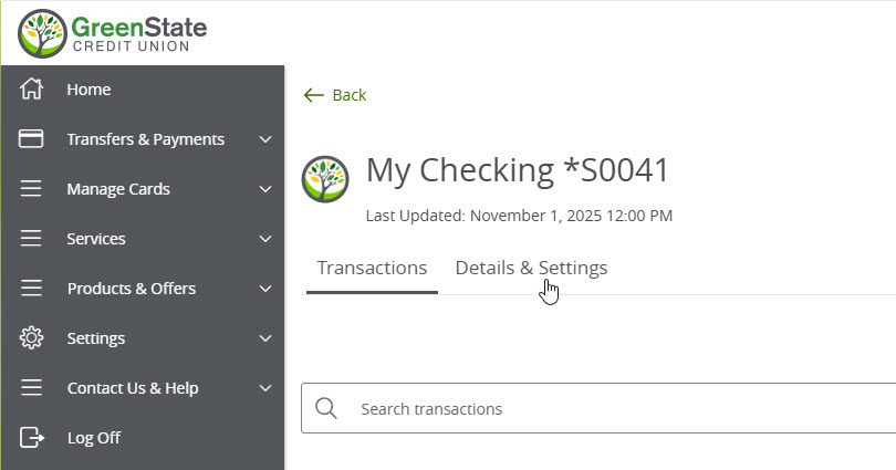 Account and Routing Numbers